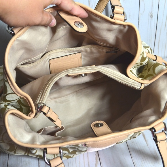 Bags | Coach F2851 Drawstring Signature Carryall Bag | Poshmark